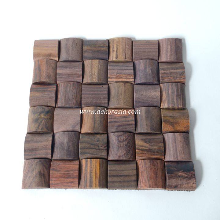 Wall Cladding Log Rosewood, Natural Wood Wall Cladding